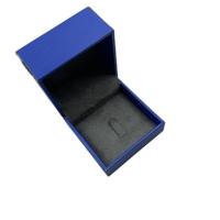 China Square Plastic Jewellery Packaging Box Specialty Paper With Suede Insert Gift Ring Box for sale