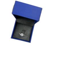 China Square Plastic Jewellery Packaging Box Specialty Paper With Suede Insert Gift Ring Box for sale