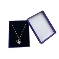China Modern Gift Paper Jewelry Hat Box With Foam Velvet Insert Necklace Box Packaging for sale