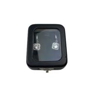 China Earrings Velvet Jewelry Gift Boxes PU Leather Latch With Window Cardboard Insert for sale