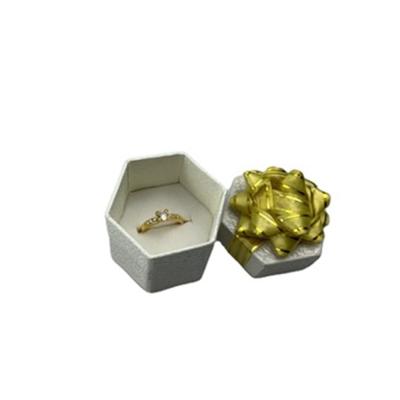 China Specialty Paper Jewelry Hat Boxes With Ribbon Velvet Insert Silver Foil Logo for sale