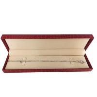 China Red Stone Pattern Paper Jewelry Gift Boxes Removable Velvet Insert Custom For Bracelet Packaging for sale