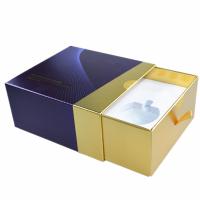 China Shining Glossy Cosmetic Packaging Box Drawer Slide EVA Foam Insert Custom CMYK Printing for sale