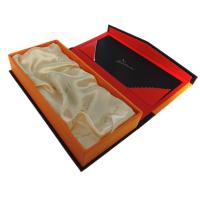 China Coated Paper Gift Packaging Box Satin Cloth Interior For Pen for sale