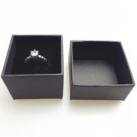 China Small Special Paper Ring Box Foam Velvet Insert Jewelry Gift Box 5*5*4 cm for sale