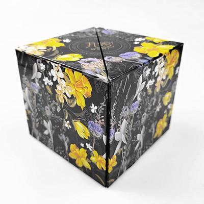 China Double Door Open Cosmetic Gift Box CMYK Printing Debossing Logo Eva Insert for sale