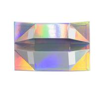 China Pendant Holographic Paper Box Silver Magnetic Closure Folded Packaging Box for sale