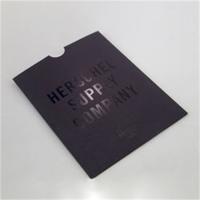 China Custom Black Card Sleeve Cut Out Portable Storage Box For Souvenir Collection for sale