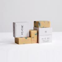 China 12*8*5cm Recycled Paper Gift Box Foldable Soap Packaging Box CMYK Print With Logo for sale