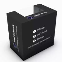 China PVC Window Paper Gift Packaging Box Black Glossy Printing For Baseball Cap for sale