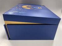 China Blue MDF Paper Gift Box Magnetic Box Packaging For Cosmetics for sale