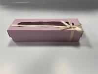 China Magnetic 6 Macaron Box Pink Luxury Macaron Packaging Floral Design for sale
