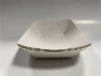 China Degradable Paper Food Tray White Disposable Food Boats Customized for sale