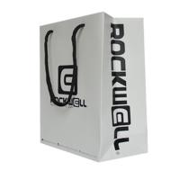 China Customized White Printed Paper Shopping Bags Gift Packaging For Clothes Shoes for sale