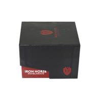 China MDF Black Red Printing Velvet Watch Box handmade Luxury Bracelet Gift Box for sale