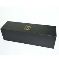 China Matte Black Magnetic Flap Gift Box EVA Insert Wine Bottle Box Packaging for sale
