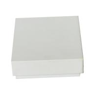 China Simple Pretty Mini Cardboard White Paper Gift Box Ring Earring Pendant Jewelry Insert for sale