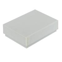 China Simple Pretty Mini Cardboard White Paper Gift Box Ring Earring Pendant Jewelry Insert for sale