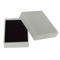 China Simple Pretty Mini Cardboard White Paper Gift Box Ring Earring Pendant Jewelry Insert for sale