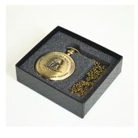China Foam Insert Watch Packaging Box Black Textured Square Paper Gift Box Embossed Logo for sale