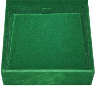 China Pendant Bracelet Velvet Jewelry Gift Boxes Green Sqaure With LED Light for sale