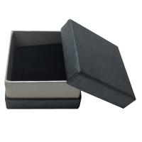 China Cardboard Grey Jewelry Box Large Pendant PMS Printing 2 Piece Gift Boxes With Lids for sale