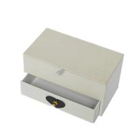 China White Two Drawer Jewelry Box MDF Wooden Coated Necklace Bracelet Drawer Organizer for sale