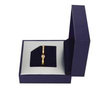 China Ring And Earring Purple Leather Jewelry Box Velvet Insert open flap for sale