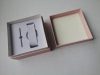 China Pink Wrist Watch Packaging Box Printing Cardboard Square Watch Case for sale