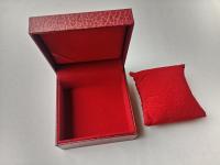 China OEM Personalised Watch Boxes Red Leatherette Plastic Luxury Watch Display Case for sale