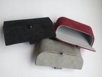China High-End Custom Microfiber Leather Sunglasses Box With Magnetic Closure Lid Can Be Hanged In The Car Easily To Get for sale