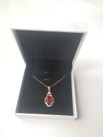 China White Paper Jewelry Gift Boxes Necklace Jewelry Velvet Insert With Hinges for sale