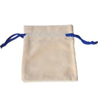 China Rectangle Velvet Jewelry Pouch Customized Logo Drawstring Jewelry Travel Bag for sale