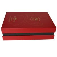 China open flap Cardboard Bottle Gift Boxes PMS Printing Cosmetic Paper Box Packaging for sale