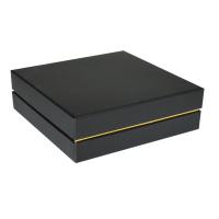 China Cosmetic Gift Perfume Bottle Box Packaging Cardboard Black EVA Insert for sale