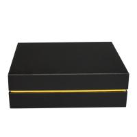China Cosmetic Gift Perfume Bottle Box Packaging Cardboard Black EVA Insert for sale
