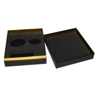 China Cosmetic Gift Perfume Bottle Box Packaging Cardboard Black EVA Insert for sale