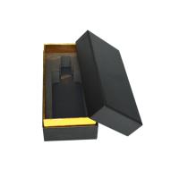 China Black Gold Paper Cardboard Perfume Skin Care Shampoo Bottle Box Eva Insert for sale