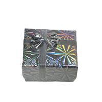 China Ribbon Bow Paper Gift Packaging Box Foam Insert Ring Jewelry Box for sale