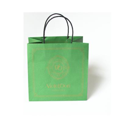 China Hot Stamping Logo Recycled Paper Gift Bags 210mm Jewelry Packaging Paper Bag+ for sale
