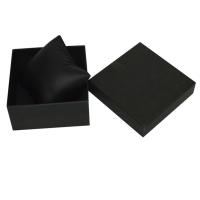 China CMYK Printing Cardboard Watch Boxes Leather Pillow Insert Black Watch Gift Box for sale
