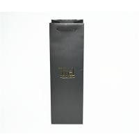 China Rope Handle UV Gift Wine Bottle Paper Bags Printing Gold Logo for sale