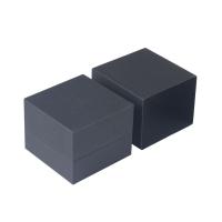 China Recycled Black Paper Watch Box 95*95*75mm Single Watch Gift Box Leather Pillow for sale
