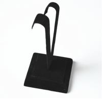 China MDF Black Velvet Necklace Jewelry Display Stand 70*70mm Handmade Printed for sale