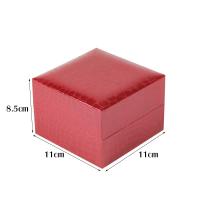 China High-End Custom Red Leatherette Personalised Watch Boxes Women Single Watch Display Case for sale