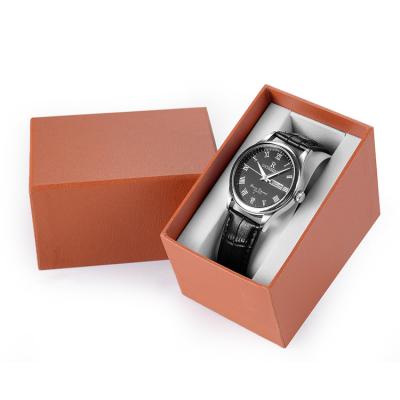 China Leatherette Paper Cardboard Watch Boxes Bevel For Single Women for sale