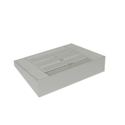 China Bracelet Pendant Custom Jewelry Tray Trapezoid PVC MDF Leather Jewellery Organiser for sale