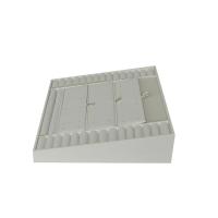 China Bracelet Pendant Custom Jewelry Tray Trapezoid PVC MDF Leather Jewellery Organiser for sale