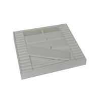 China Bracelet Pendant Custom Jewelry Tray Trapezoid PVC MDF Leather Jewellery Organiser for sale