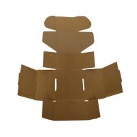 China Khaki Foldable Cardboard Shoe Boxes Clothes Corrugated Packaging Boxes for sale